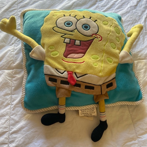 Nickelodeon | Bedding | Bob Sponch Decorative Pillow | Poshmark